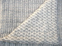 Tilonia® Queen Quilt - Centipede Stripe & Sprig in Slate Grey - Sprout ...